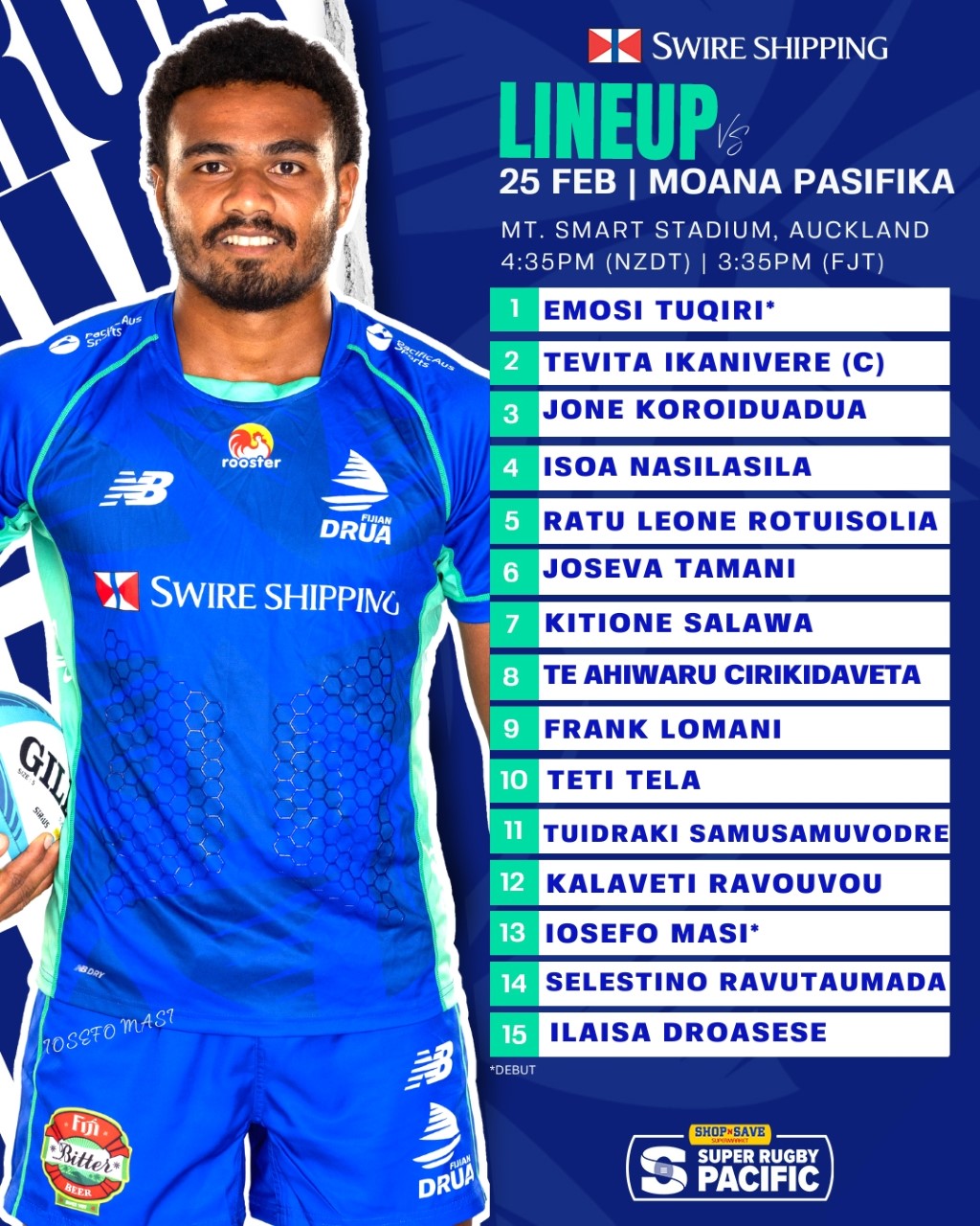 Drua ready to take on Moana Pasifika – FBC News