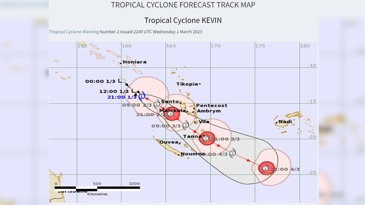 Heavy rain expected as TC Kevin forms near Vanuatu – FBC News