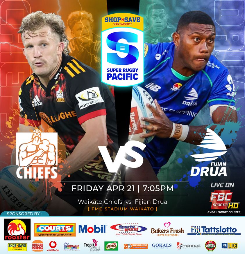 Drua set to take on Chiefs – FBC News