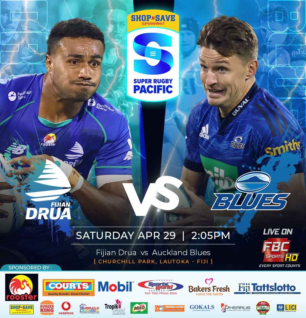Drua aims to be unbeaten in Fiji; Blues out to spoil the party – FBC News
