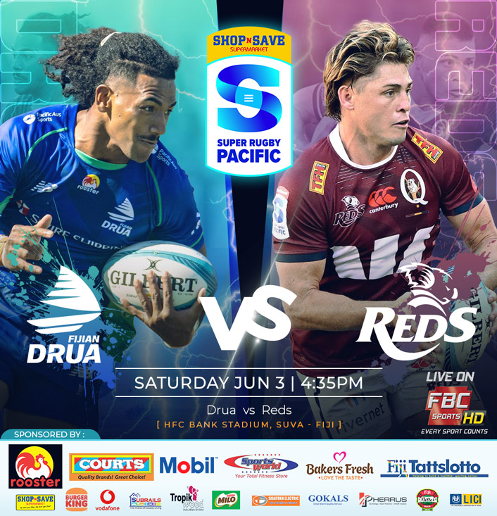 Interesting Drua backline for Reds clash – FBC News