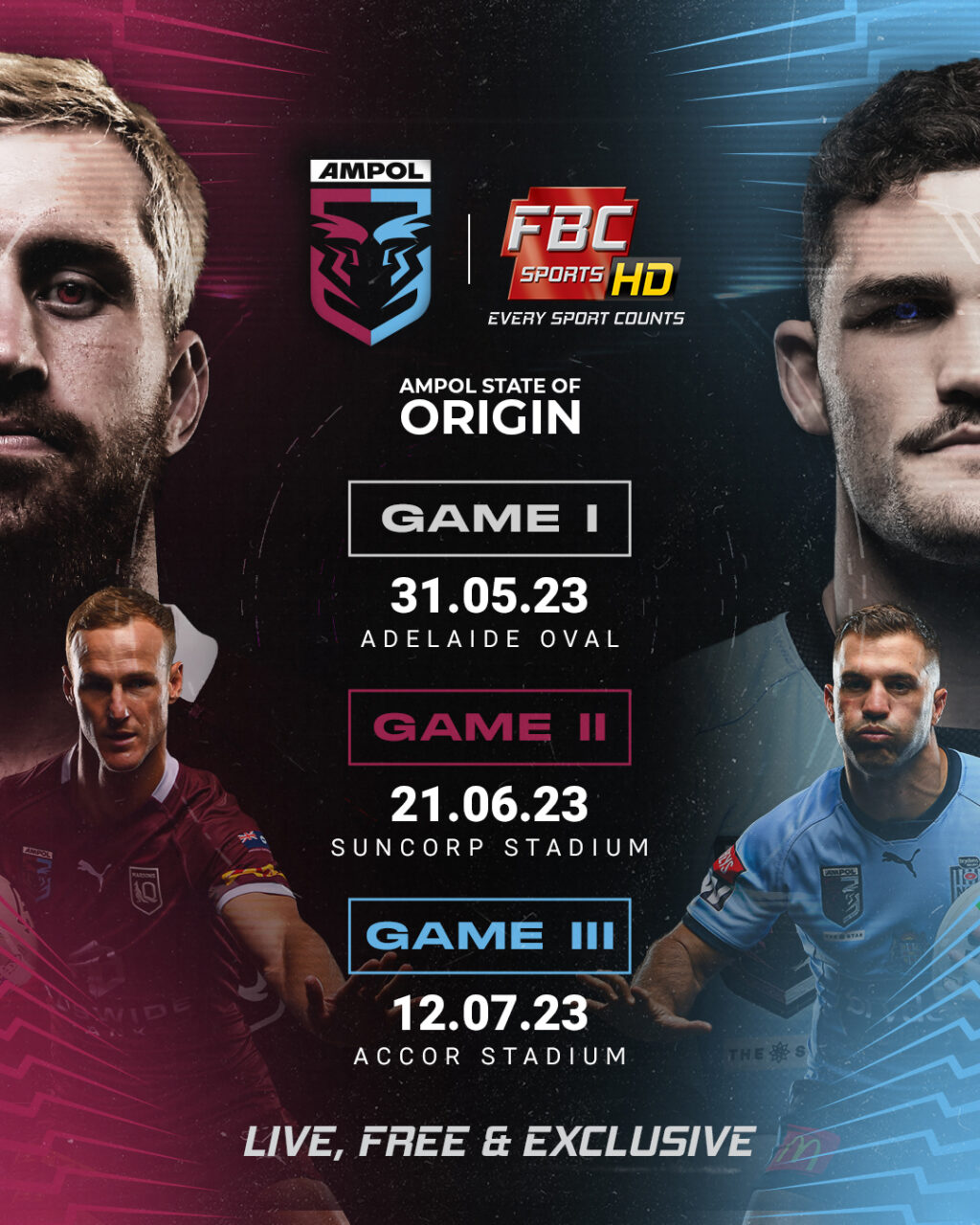 State of Origin live on FBC Sports – FBC News