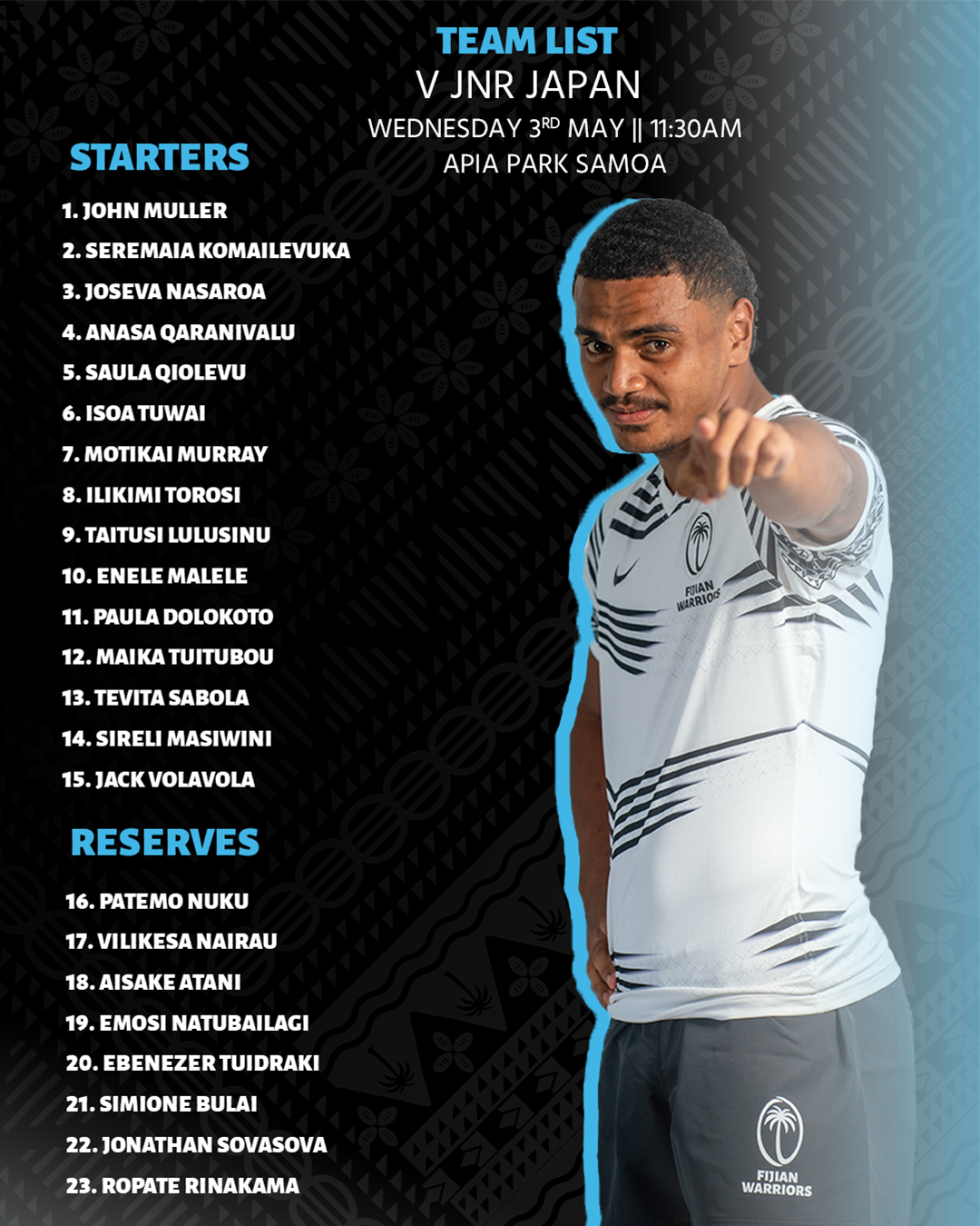 Seruvakula names power squad – FBC News