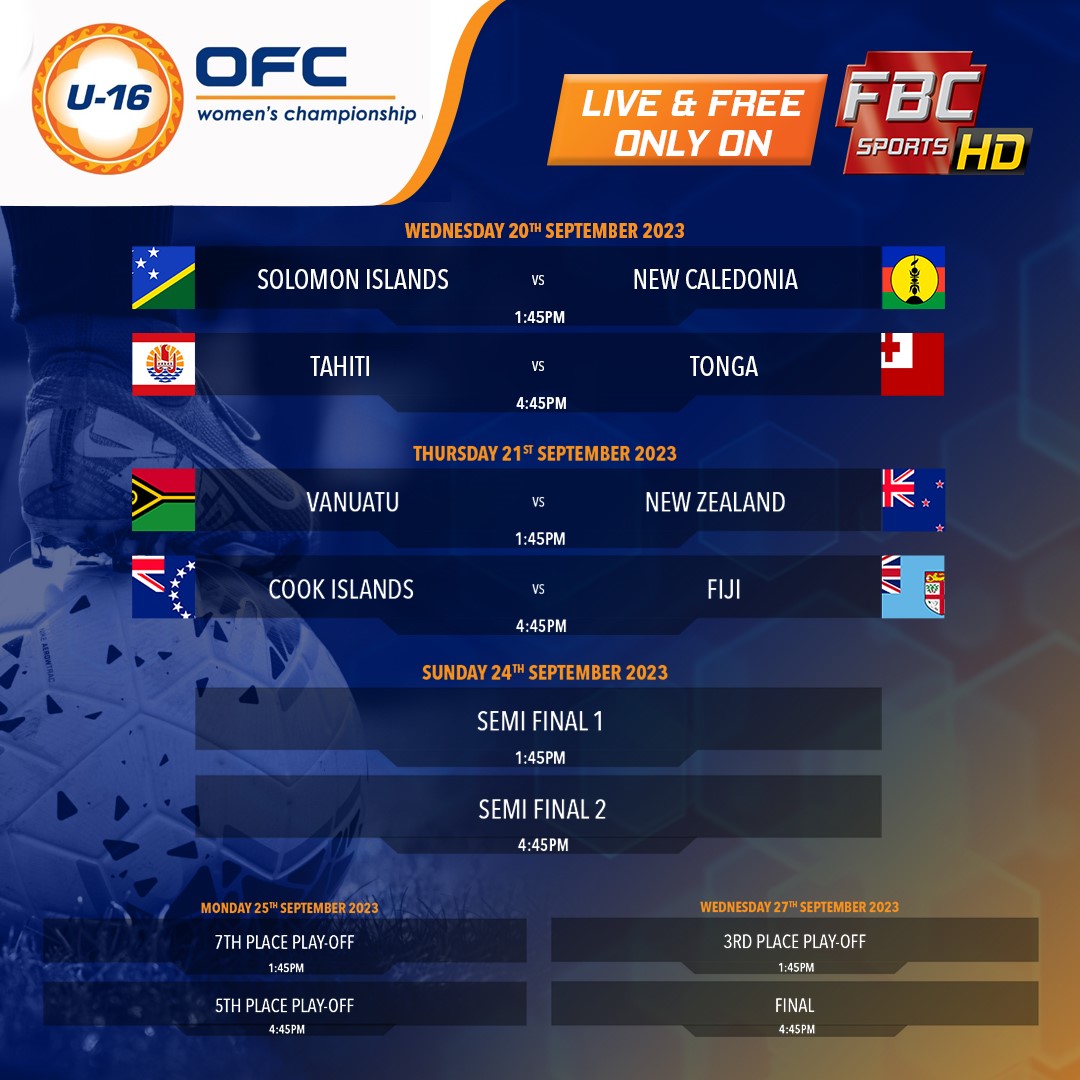 New Zealand overwhelm Cook Islands in OFC U16 Women’s Championship ...