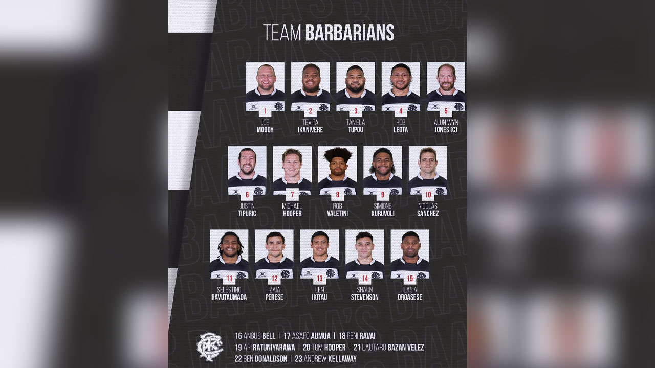 Flying Fijians stars start for Barbarians – FBC News