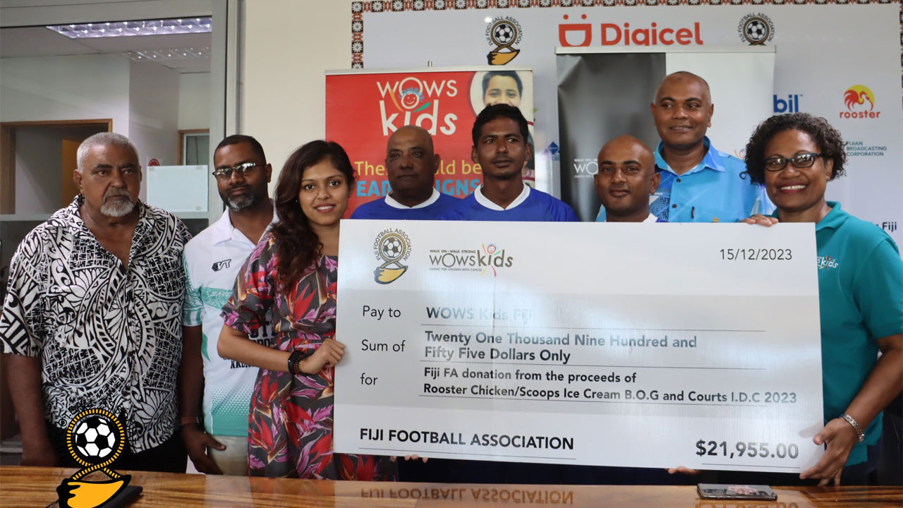 Fiji FA gives $21k to WOWS Kids – FBC News