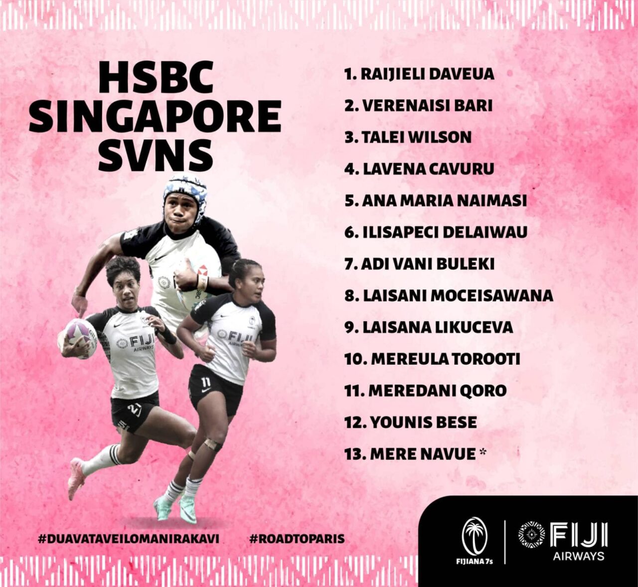 Five changes for Singapore 7s – FBC News