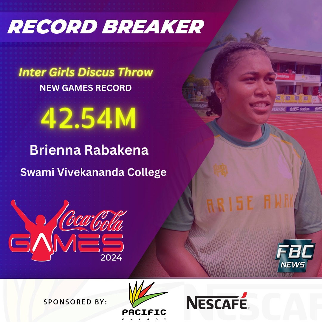 Rabakewa smashes Inter girls discus record – FBC News