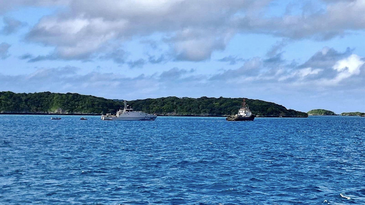 RFNS Puamau towed to Ogea – FBC News