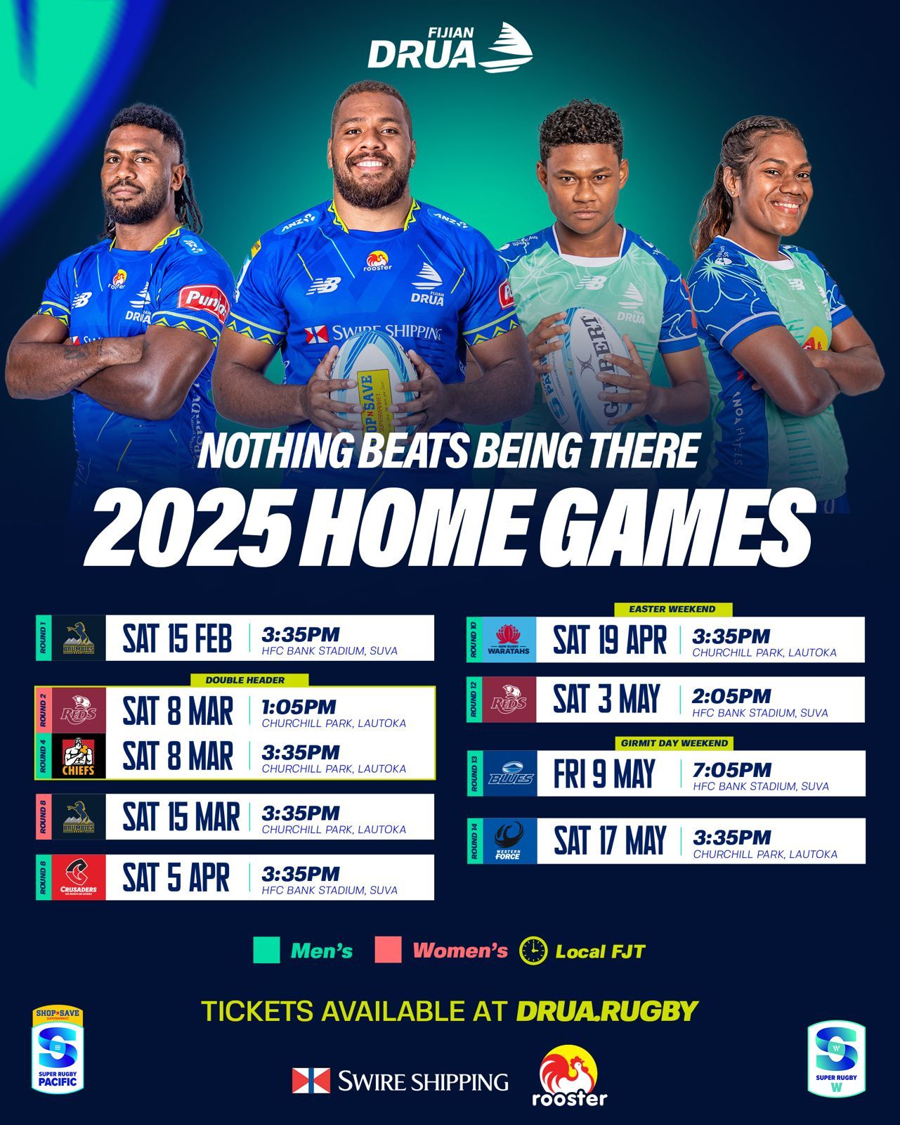 Fijian Drua home match tickets for 2025 season now on Sale – FBC News